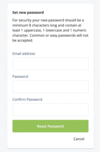 Reset your password - Snapforms Resources & FAQs