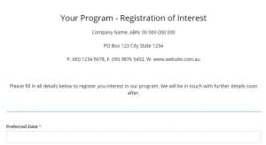 Online Registration Forms - Snapforms Australia