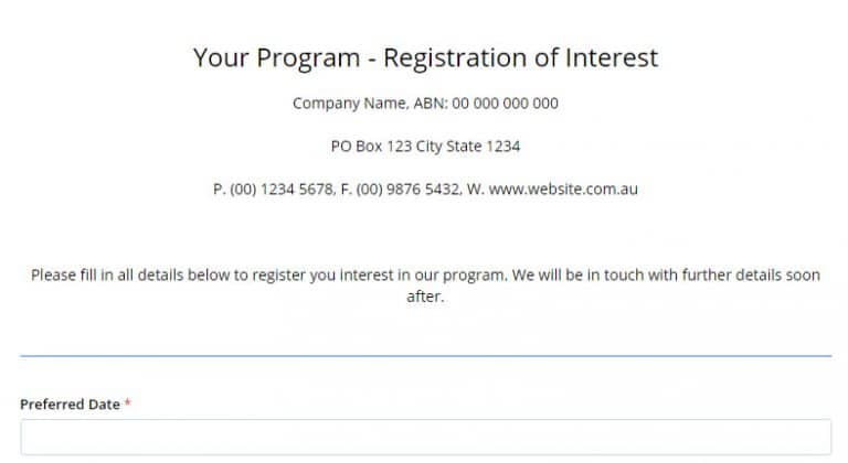 Online Booking Forms - Snapforms Australia