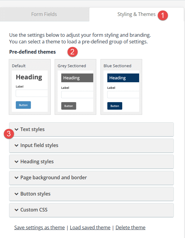 Styling and Themes - Snapforms Resources & FAQs
