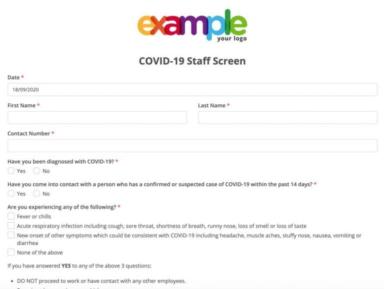 Online Form Templates and Examples - Snapforms Australia