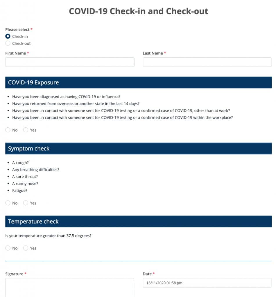 Online Form Templates and Examples - Snapforms Australia