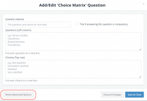 Choice Matrix - Snapforms Resources & FAQs