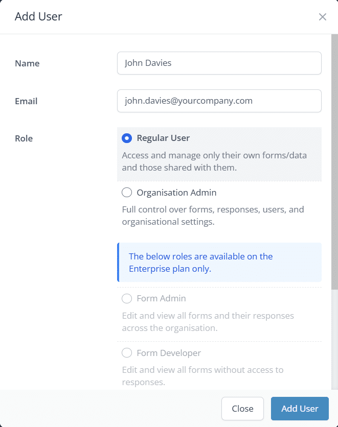 User management - Snapforms Resources & FAQs