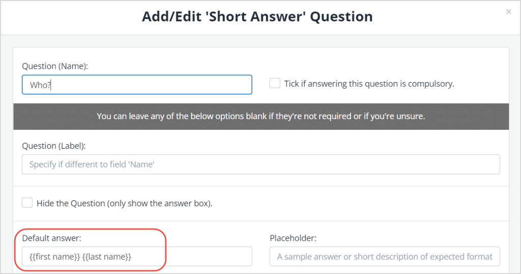 Using short-codes to insert dynamic content - Snapforms Resources & FAQs