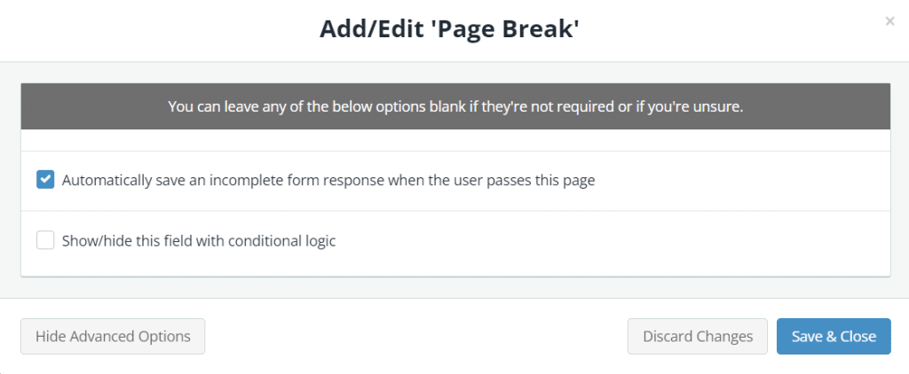 Multi-page forms with page breaks - Snapforms Resources & FAQs