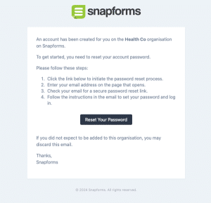User management - Snapforms Resources & FAQs