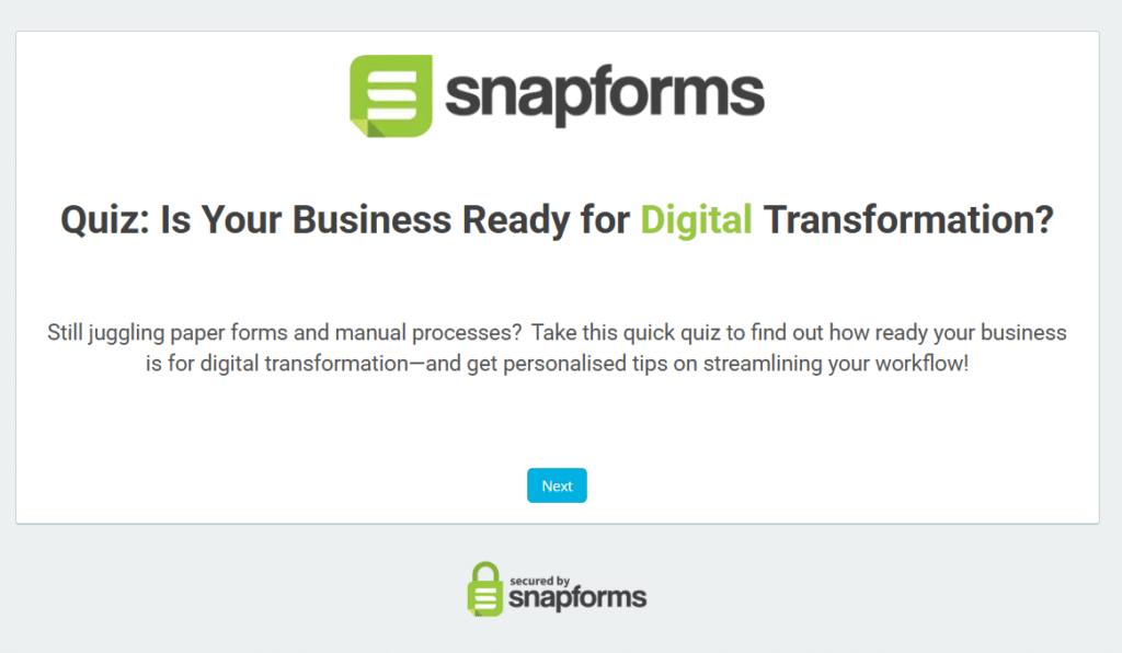 Online Form Templates and Examples - Snapforms Australia