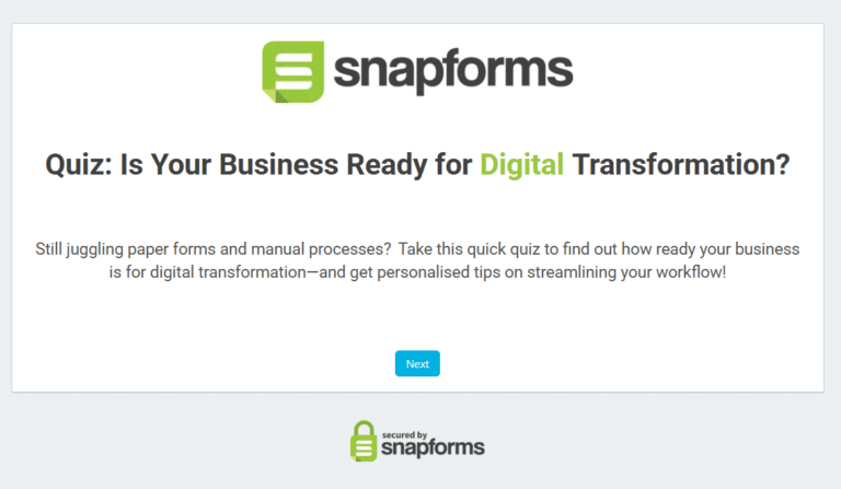 Online Form Templates and Examples - Snapforms Australia
