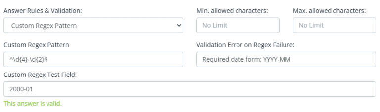 Field Input Validation Using Regex Snapforms Resources And Faqs 2162